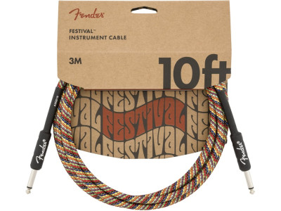 Fender PRIBOR Festival Instrument Cable Rainbow 10FT