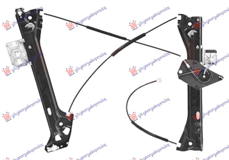 PODIZAC PREDNJEG PROZORA ELEKTRICNI (BEZ MOTORA) Leva str. AUDI TT (2014-) (OEM: 8S0 837 461 A, 8S0837461, 8S0837461A)