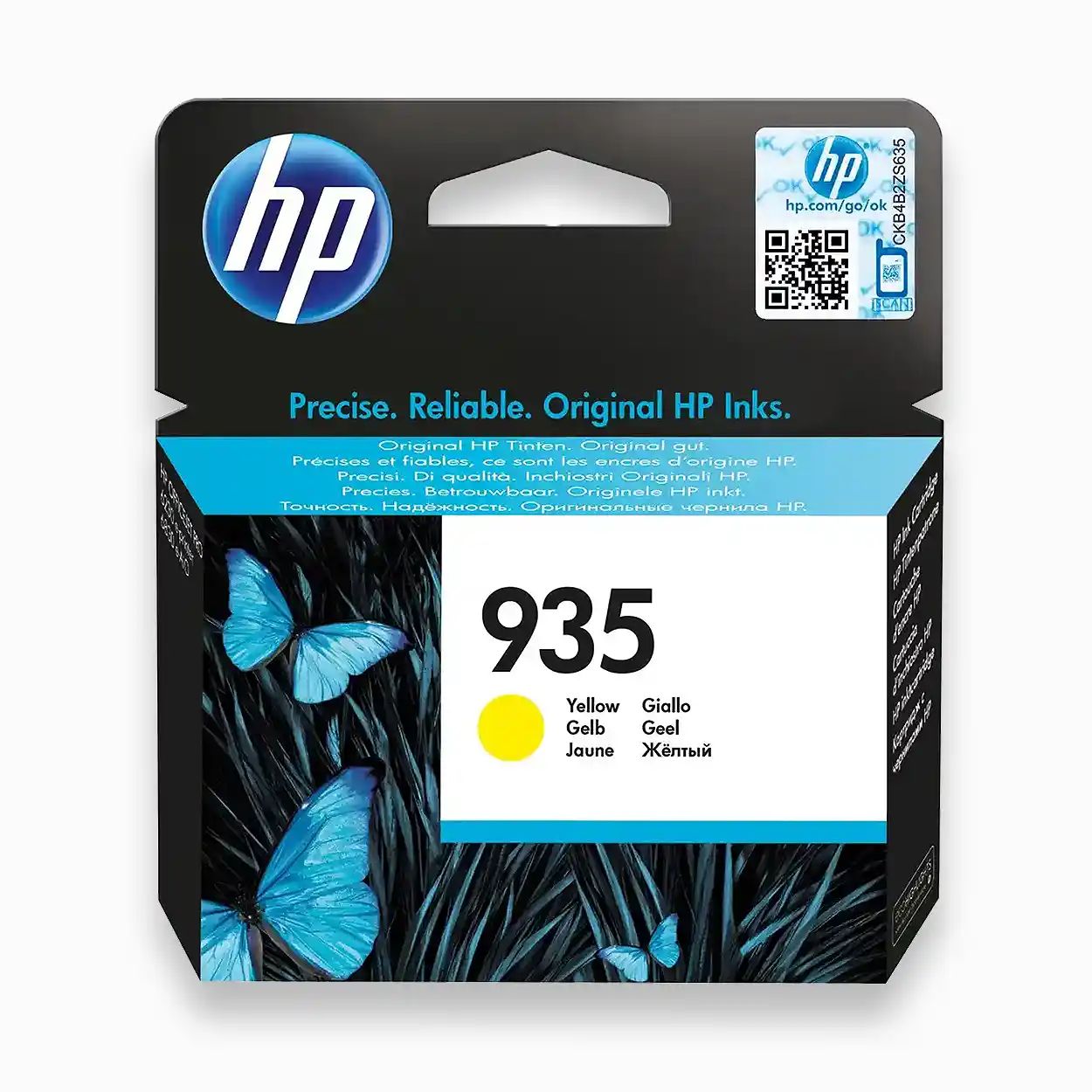 HP 935 Yellow Original Ink Cartridge, C2P22AE