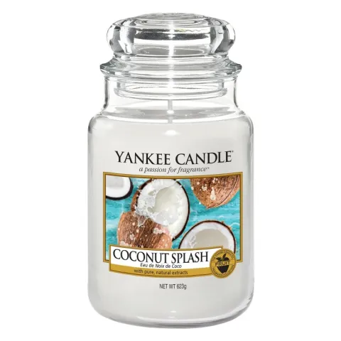 Coconut Splash - Yankee Candle mirisna sveća L (kokos, lubenica i mango)