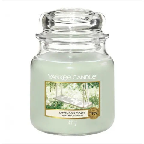 Afternoon Escape - Yankee Candle mirisna sveća M (limun, jasmin, amber)