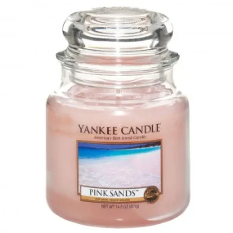 Pink Sands - Yankee Candle mirisna sveća M (citrusi, cveće i vanila)