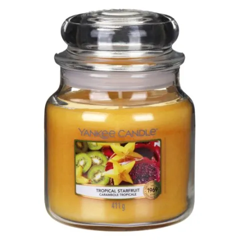 Tropical Starfruit - Yankee Candle mirisna sveća M (tropsko cveće i voće)