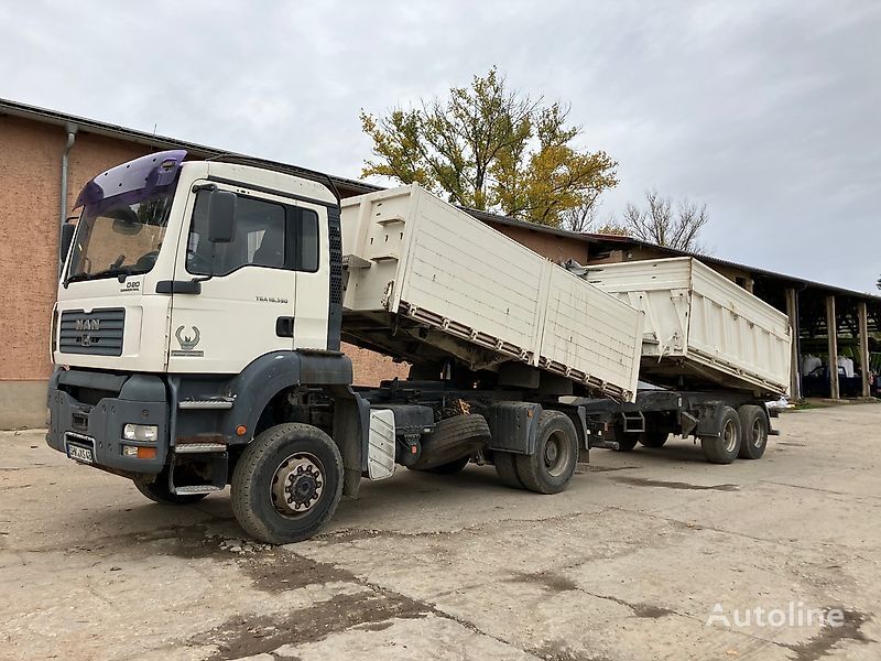 MAN TGA 18.390 Allrad + Anhänger *Motor vor 3 Jahren neu* kiper + prikolica kiper