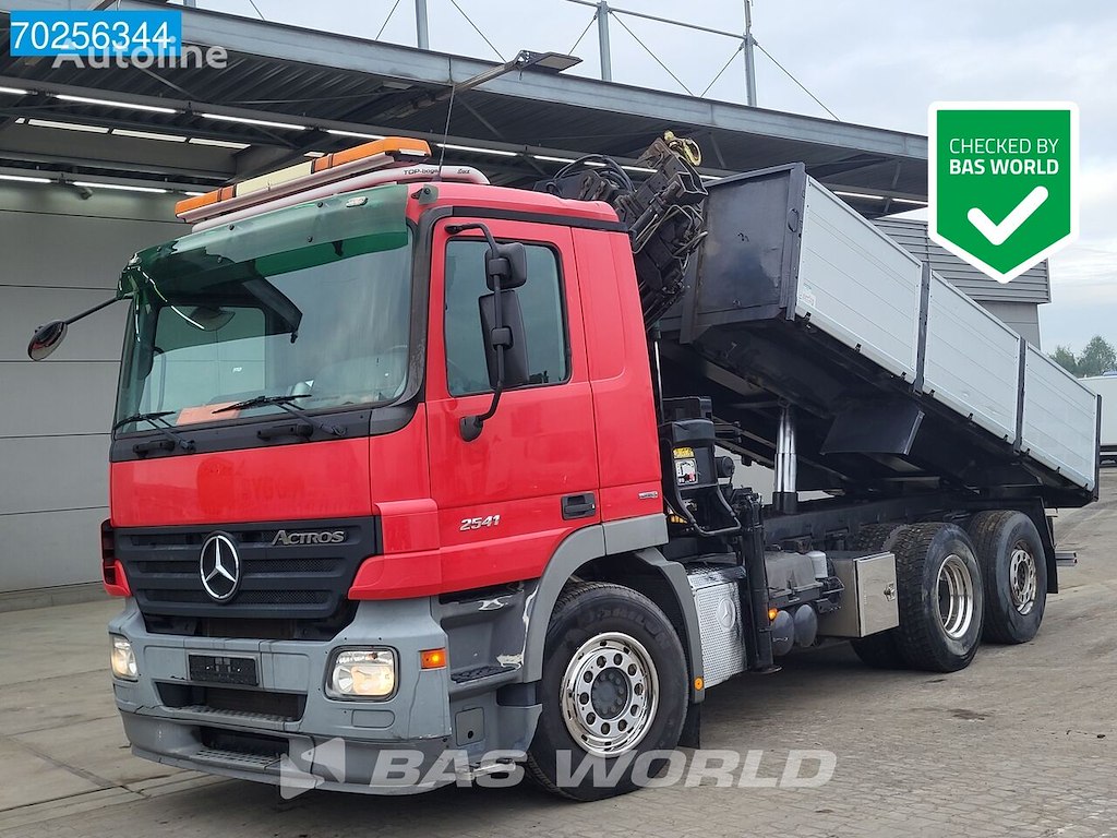 Mercedes-Benz Actros 2541 6X2 Liftachse Hiab 144 E-5 Hiduo Kran Crane Euro 5 kiper