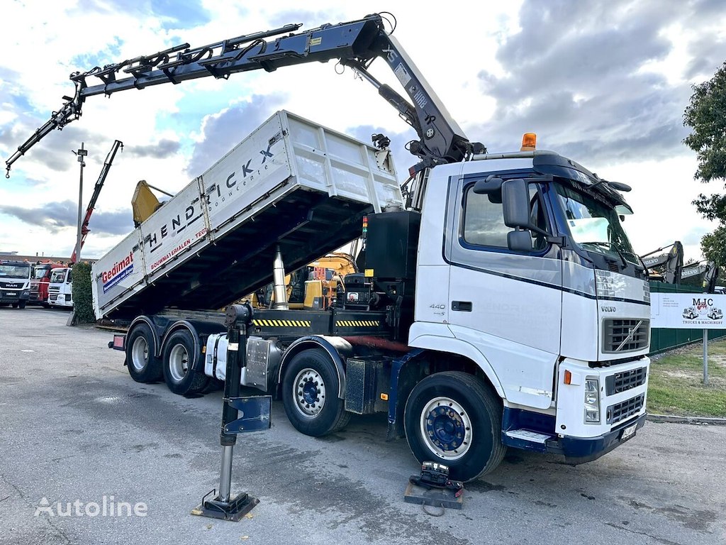 Volvo FH 440 8X4 + CRANE HIAB 288 E-5 HIPRO + JIB 3x - EURO 5 - RADIO kiper