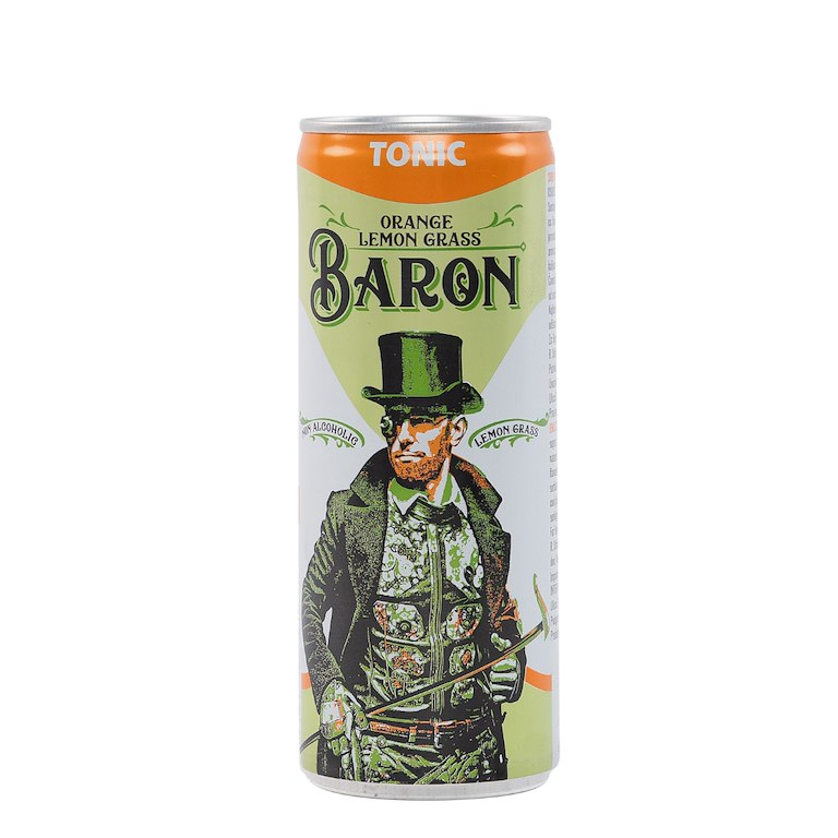 Baron Tonic Orange Lemongrass 0.25L paket od 12 komada