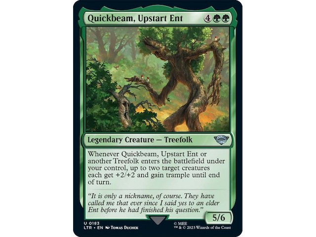 Quickbeam, Upstart Ent - Magic: The Gathering MTG