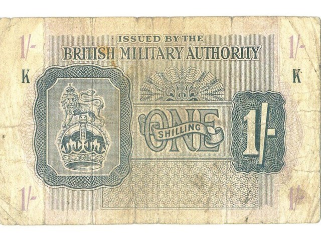 British military authority 1 shilling 1943 Afrika