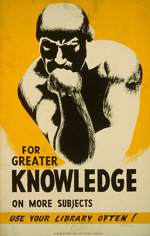 For greater knowledge on more subjects use your library often! (1940)