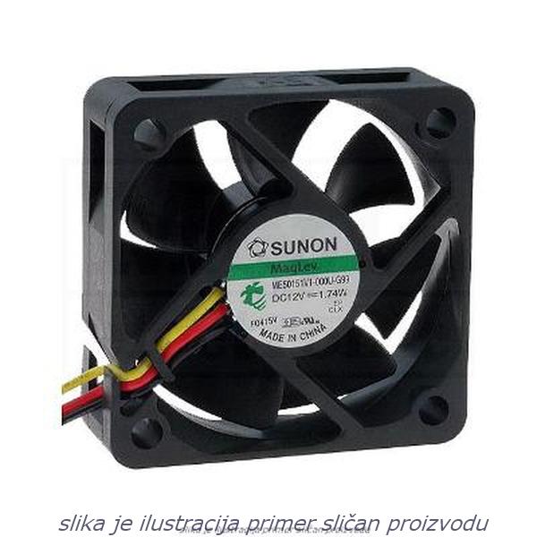 Ventilator 50x50x15 mm 12vdc 3 izvoda ve120515-3 31.5m3h 40.0db 1.74