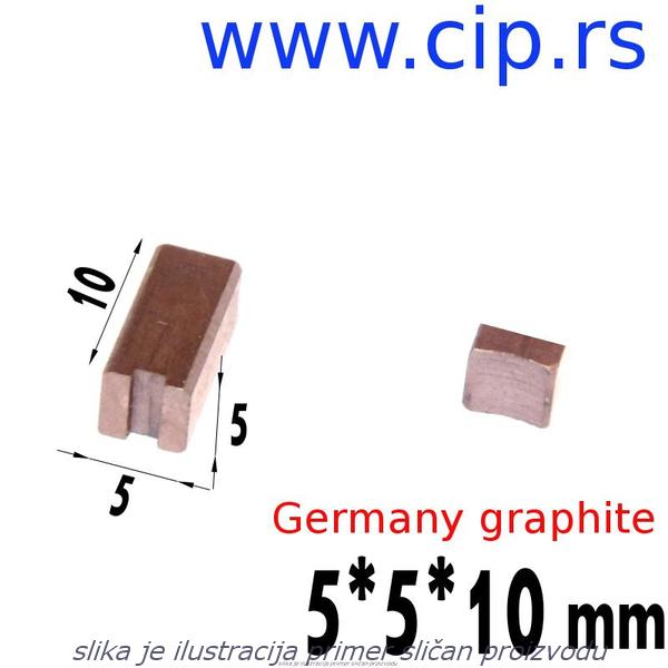 ČETKICA 5X5X10 CU S8F92 G3740 K14Z3 BAKARISANA NEMAČKI GRAFIT CENA JE