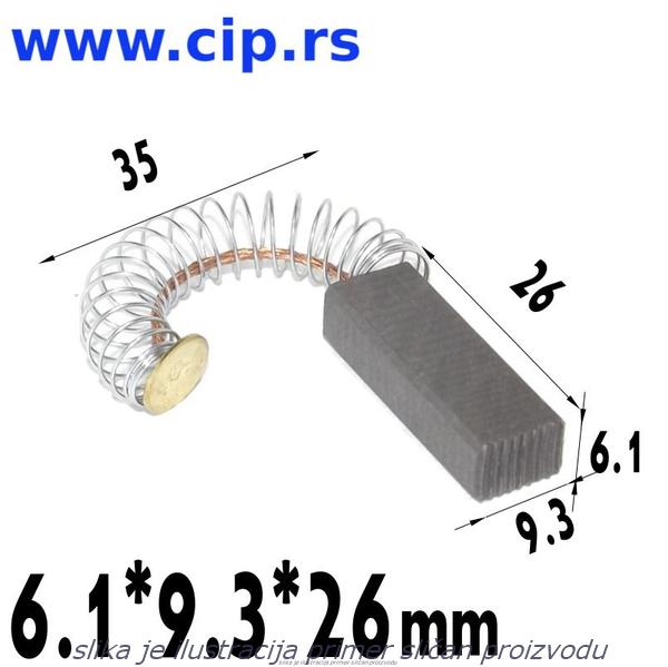 ČETKICA 6.1X9.3X26 M01-147 KIRBI USISIVAČ SR CENA JE ZA 1 KOMAD