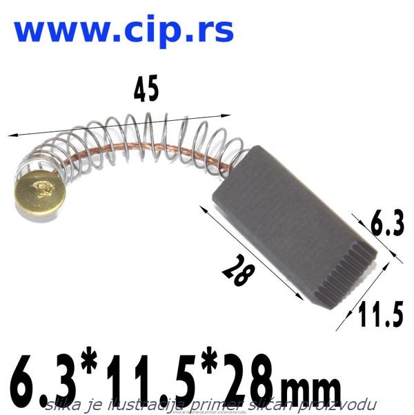 ČETKICA 6.3X11.5X28 M01-155 602D1 USISIVAČ NOVI BRZI NS SR CENA JE ZA