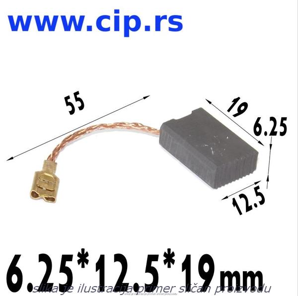 Četkica 6.3x12.5x19 M01-134 Hilti Te805 Sr Cena Je Za 1 Komad