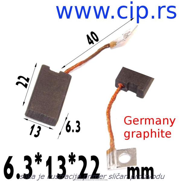 ČETKICA 6.3X13M01-54 R54 STAYER SA127 E6 NEMAČKI GRAFIT SRM CENA JE ZA