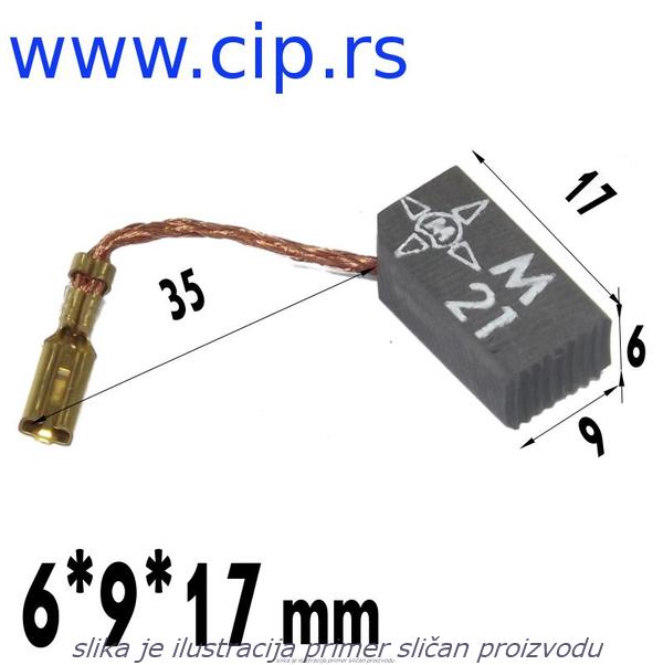 ČETKICA 6X9X174 M01-136 EINHELL NS SR CENA JE ZA 1 KOMAD