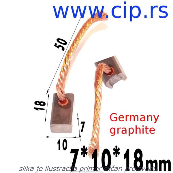 ČETKICA 7X10X18 CU S8F132 602D31 G3804 P36 A12S ELEKTRO POKRETAČ ALNA