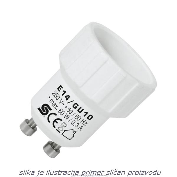 ADAPTER GRLO ZA E14 NA GU10 ZA SIJALICU E14 ŽENSKI NA GU10MUŠKI