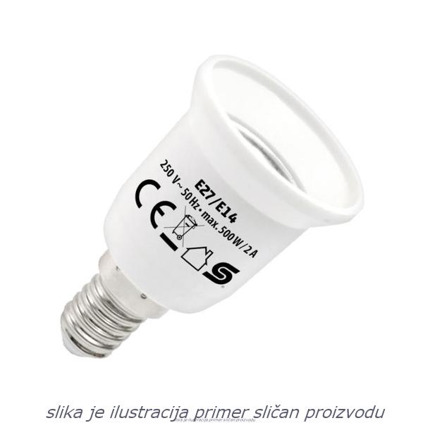 ADAPTER GRLO ZA E27 NA E14 ZA SIJALICU E27 ŽENSKI NA E14 MUŠKI