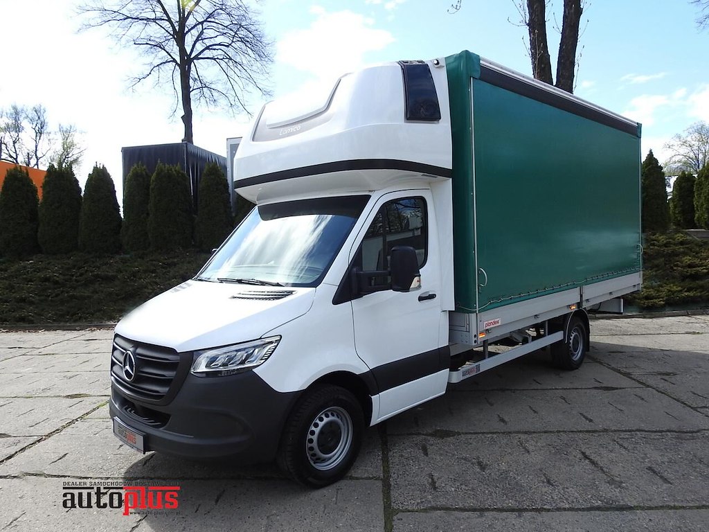 Mercedes-Benz SPRINTER 317 PLANDEKA 10 PALET WEBASTO TEMPOMAT KLIMATYZACJA LED kamion s ceradom < 3.5t