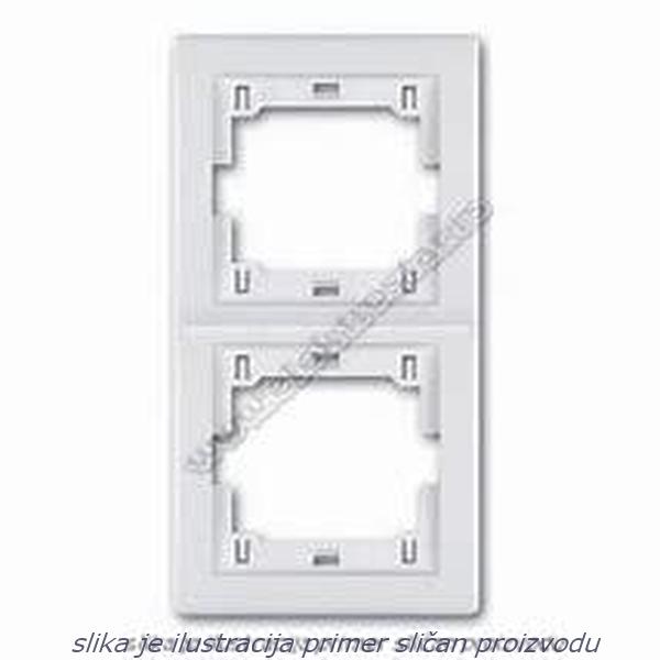 Maska 6711.0 M-Vvertikalni Dvostruka Bela Prestige 80x150x12mm Aling