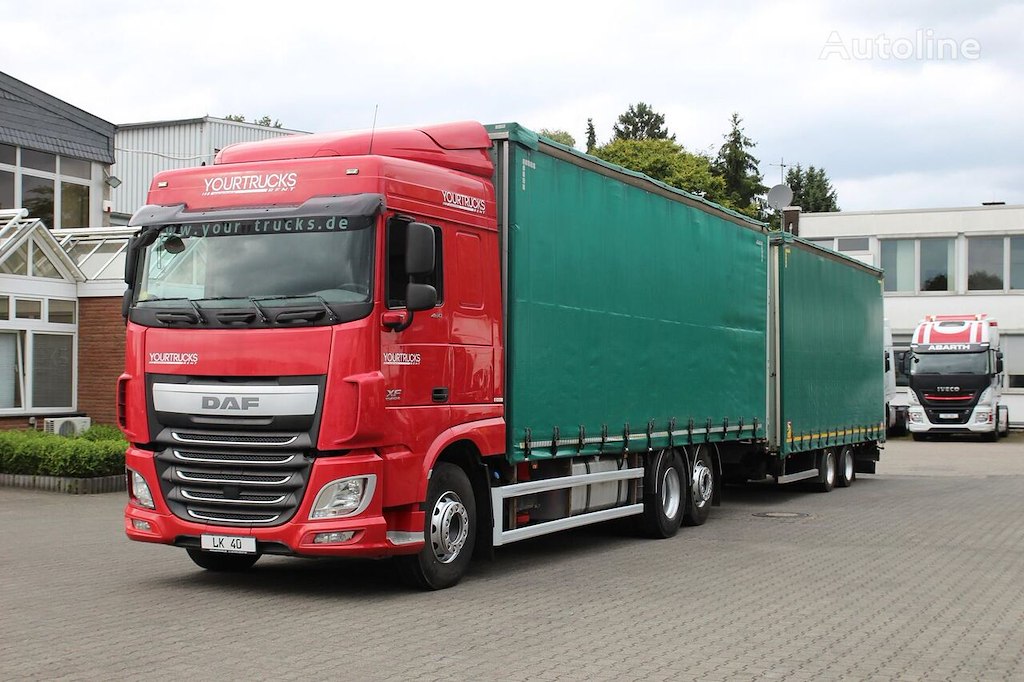 DAF XF 460 SC 6x2/Jumbo Zug/Retarder/Hubdach/120m³ kamion s ceradom