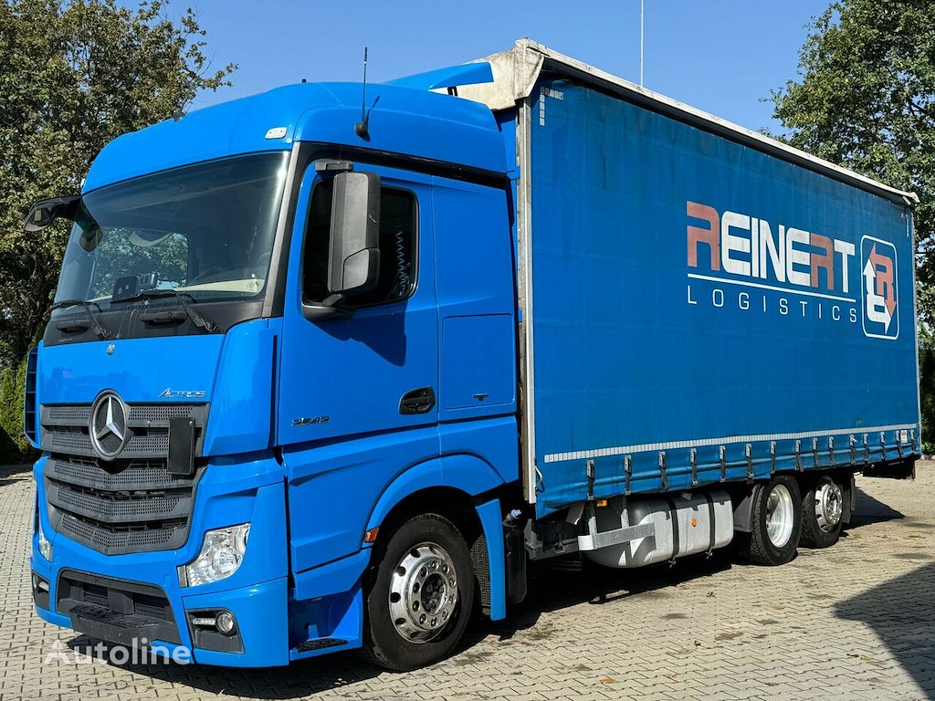 Mercedes-Benz ACTROS 2542 6x2 EURO6 ZESTAW SKRZYNIA Z PLANDEKĄ JUMBO kamion sa klizna zavesa cerada