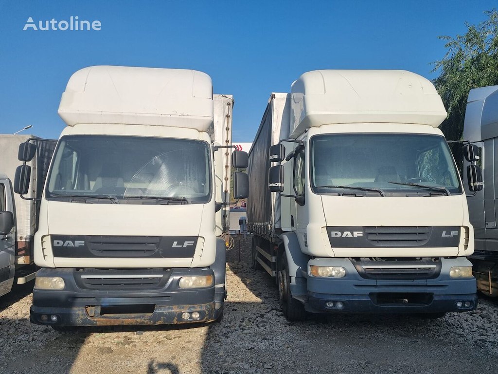 DAF 2 units x LF 55.250, euro 4, manual gearbox, AC, 6.3 m inside le kamion sa klizna zavesa cerada