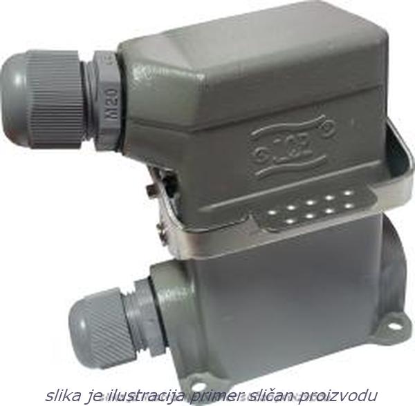 Konektor jcp-hdc-he006-3 industrijski 6p 16a 500v silumin ip55ip66 uv