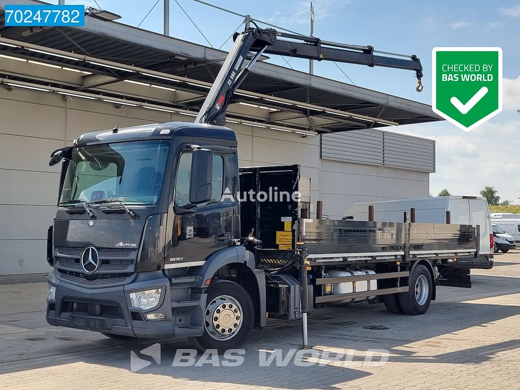 Mercedes-Benz Antos 1830 4X2 Hiab 088 B-2 Hiduo Remote Euro 6 kamion s ravnom platformom