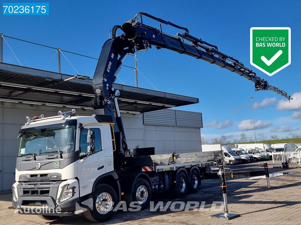 Novi Volvo FMX 500 8X4 EFFER 955/8S + JIB 6S Kran Crane VEB+ Euro 6 kamion s ravnom platformom