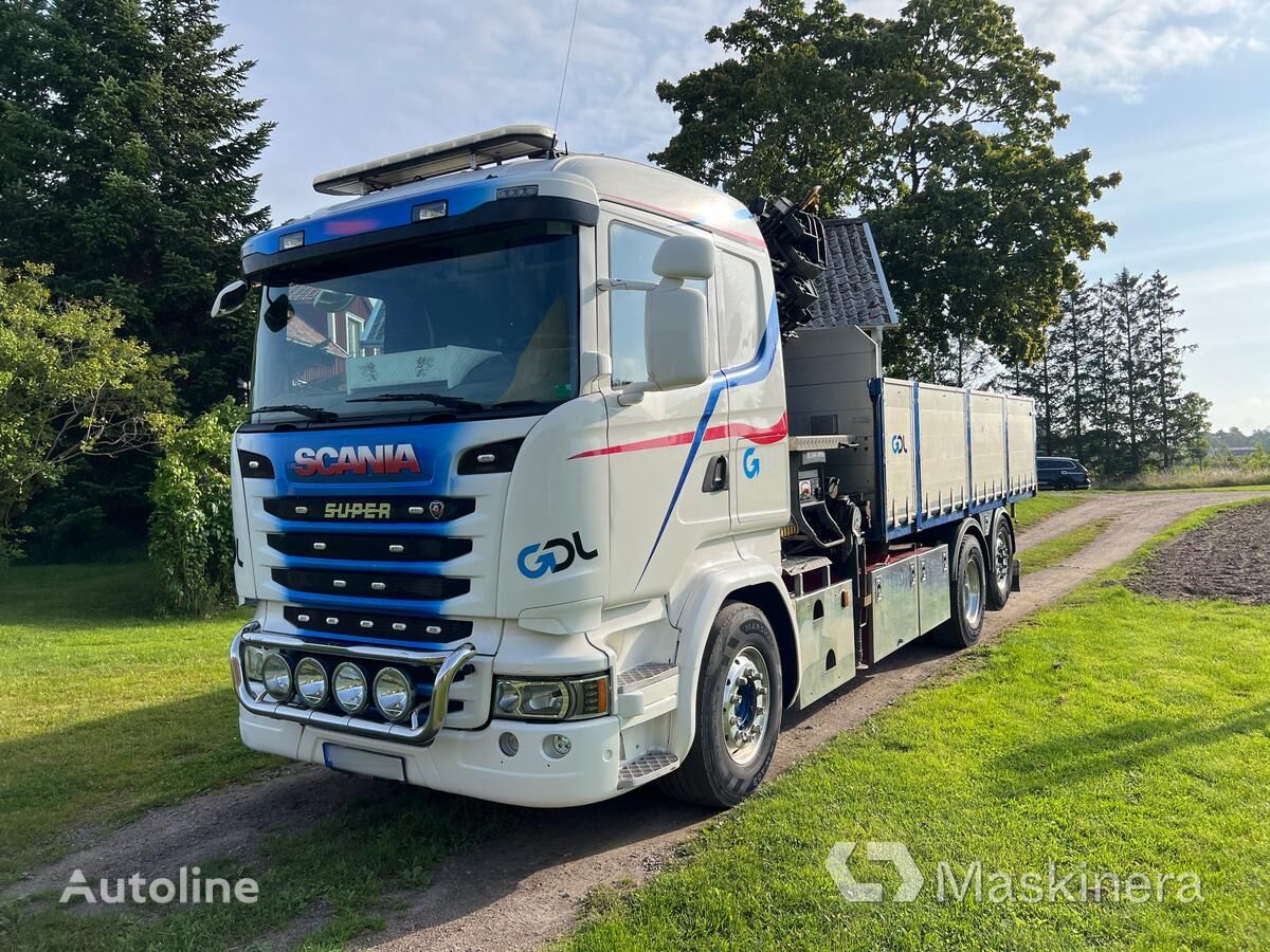 Prodaje se Scania R410 kamion s ravnom platformom na aukciji