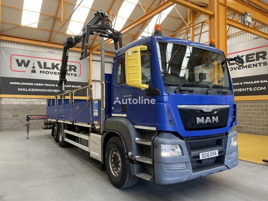 MAN TGS 26.360, *EURO 6* 6X2 26 TONNE DRAWBAR SPEC BRICK GRAB – 2016 kamion s ravnom platformom