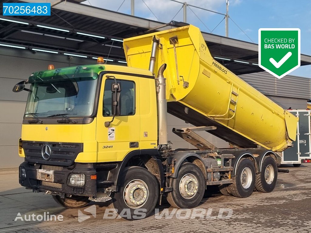 Mercedes-Benz Actros 3241 8X4 14m3 tipper Retarder Full Steel Automatic Euro 4 kiper