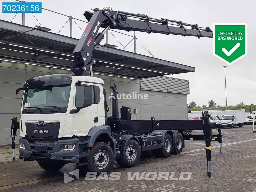 Novi MAN TGS 41.440 8X4 Hiab 658EP-6 X-HIPRO Kran + 25Tons Hiab hook Euro kamion rol kiper