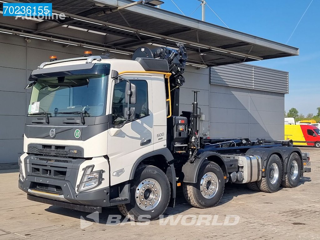 Novi Volvo FMX 500 8X4 HIAB X-HiDuo 228 E-6 Kran + 25t Hooklift Euro 6 kamion rol kiper