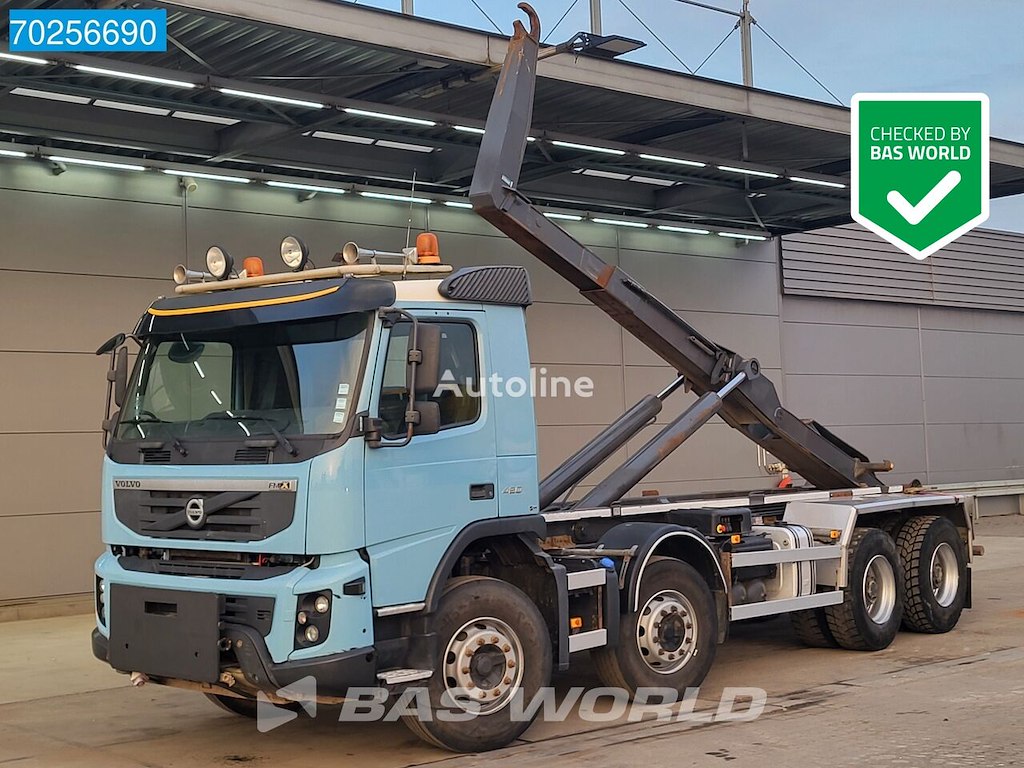 Volvo FMX 420 8X4 5,10m WB 22T Hook Veb+ Full Steel Euro 5 kamion rol kiper