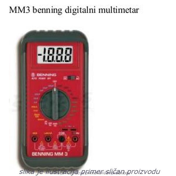 Benning mm3 multimetar 0.1mv-600vacdc 0.Mikroa-20aacdc 0.1om-20moma 1h