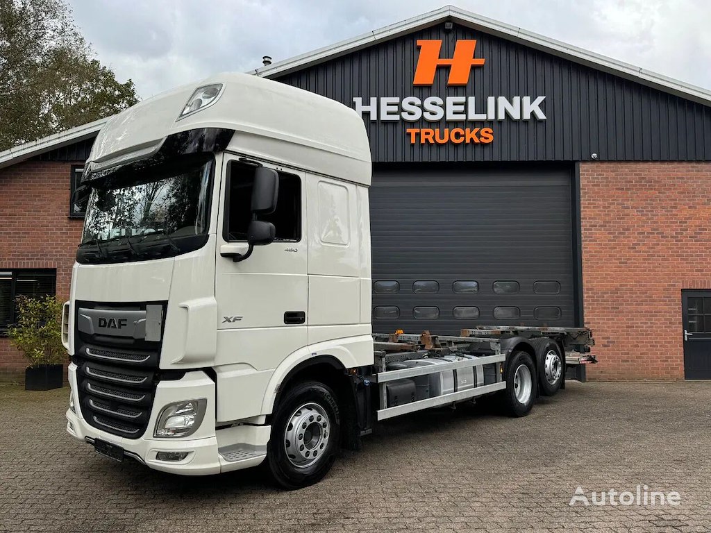 DAF XF 480 6X2 SSC FAR BDF Retarder 2x AHK, Top zustand! vozilo za prevoz kontejnera