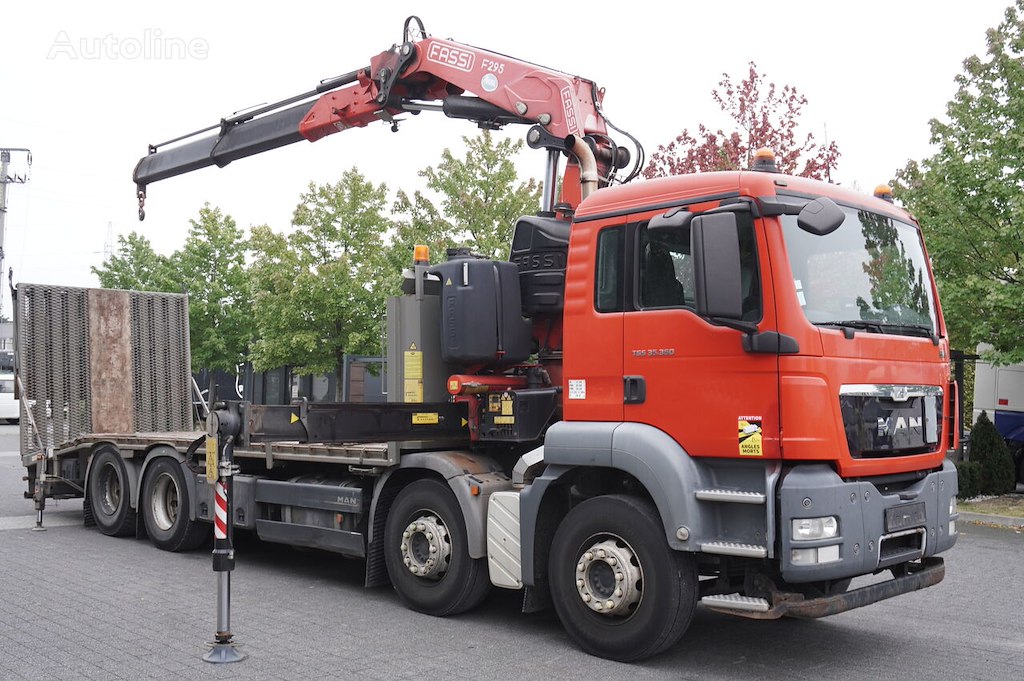 MAN TGS 35.360 E6 8×2 / Crane Fassi F295 A.2.22 lifting capacity 9t autotransporter