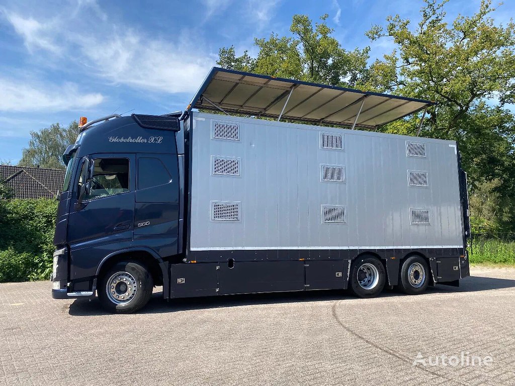 Volvo FH 500 globe XL 6x2/4 Bekkers livestock veewagen kamion za prevoz stoke