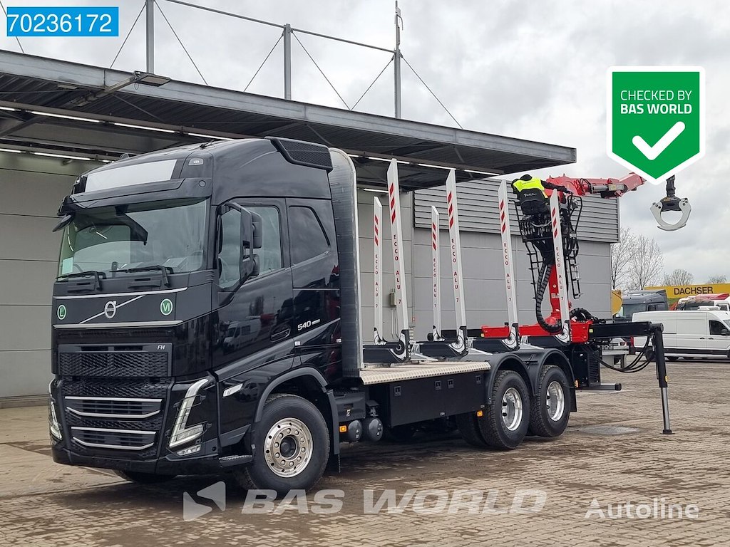 Novi Volvo FH 540 6X4 NEW! Palfinger Epsilon Q150Z96 VEB+ Euro 6 kamion za prevoz drva