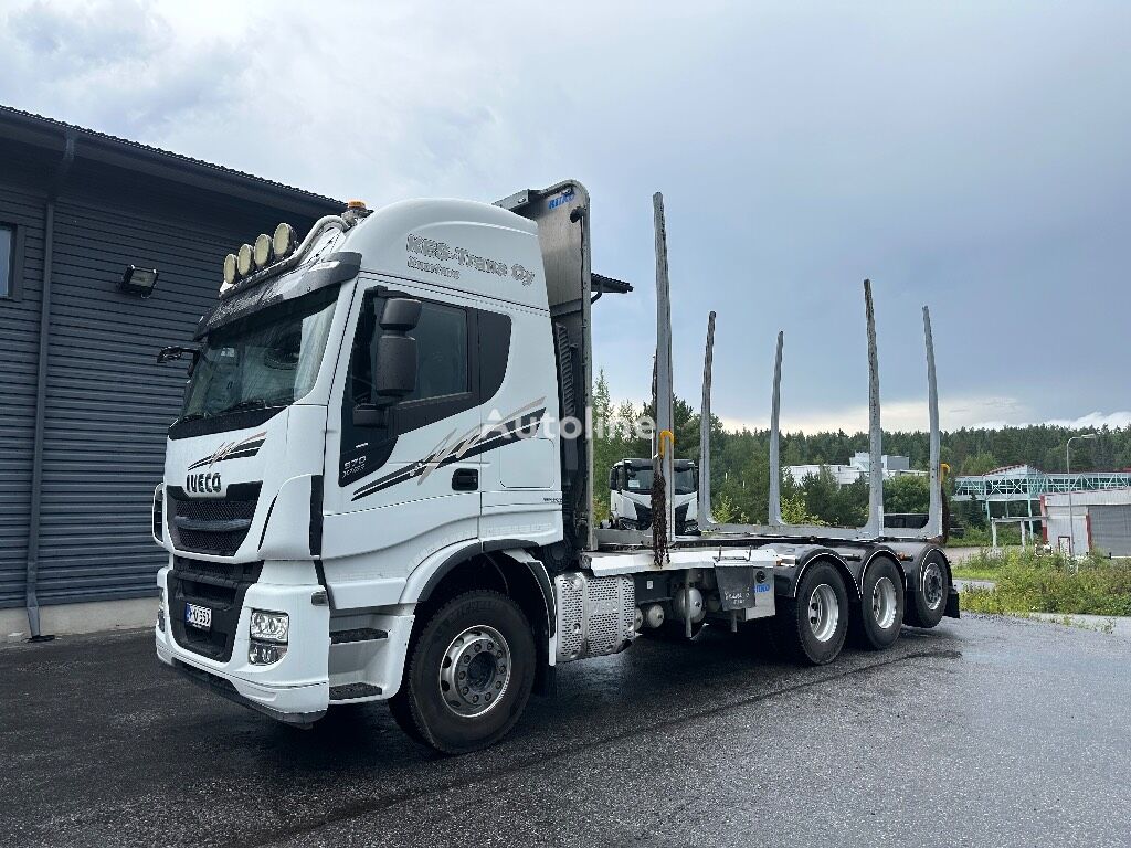 IVECO Stralis X-way 570 8x4*4 kamion za prevoz drva