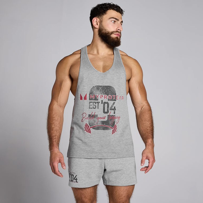 MP Men's Origin Graphic Vest - Grey Marl