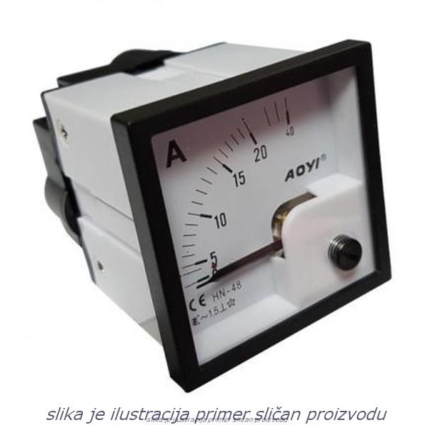 Ampermetar 2040a ac 48x48 pm055 hn-48d 20a ac direktni 7501 aoyi