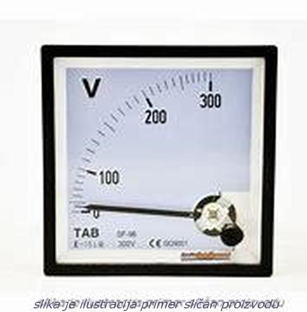 Voltmetar 300v ac 50hz 96x96 mitea