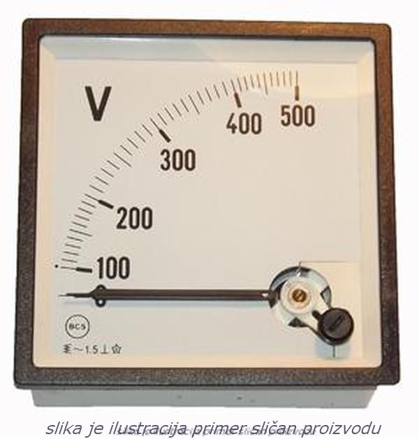 Voltmetar 500v ac 50hz 96x96