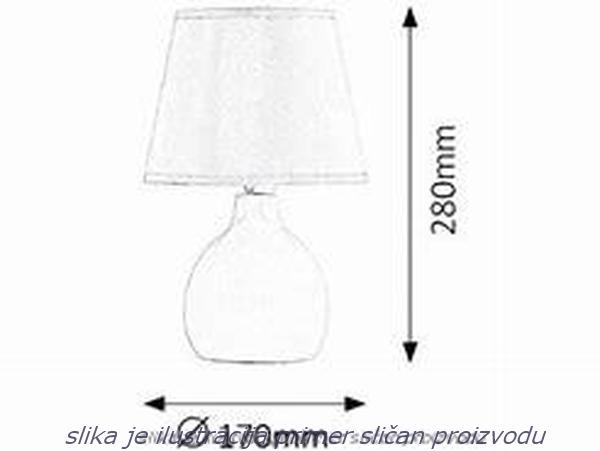 LAMPA STONA M1930-S20 1X40WE14 MIX