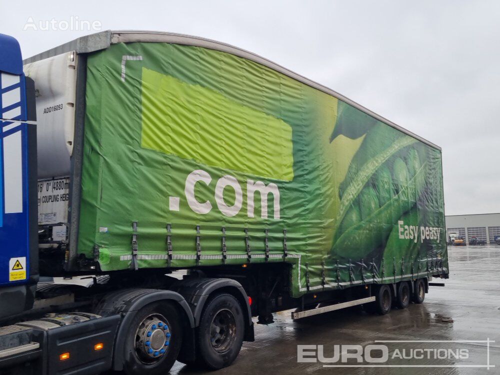 Prodaje se Cartwright Tri Axle 13.6m Double Deck Curtainsider Trailer (Tested 04/25) poluprikolicu sa kliznom ceradom na aukciji